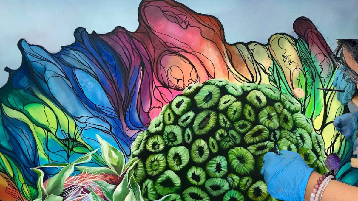 Indian American Artist Designs Art Tunnel At George Bush International