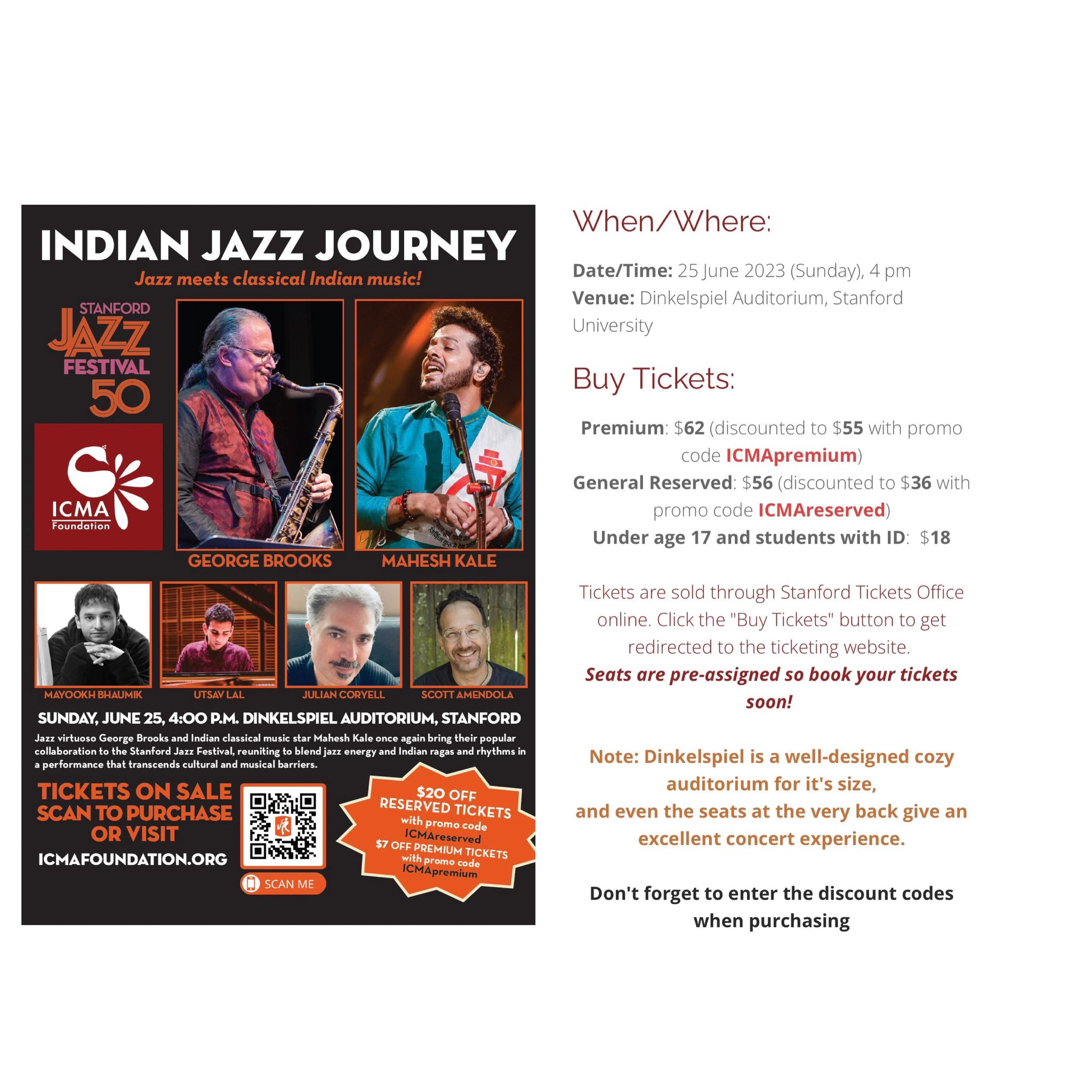 ICMA Indian Jazz Journey - Stanford Jazz - India Currents