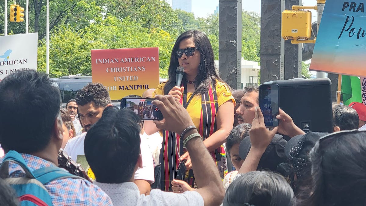New York TriState Area Holds Prayer Vigil For Manipur