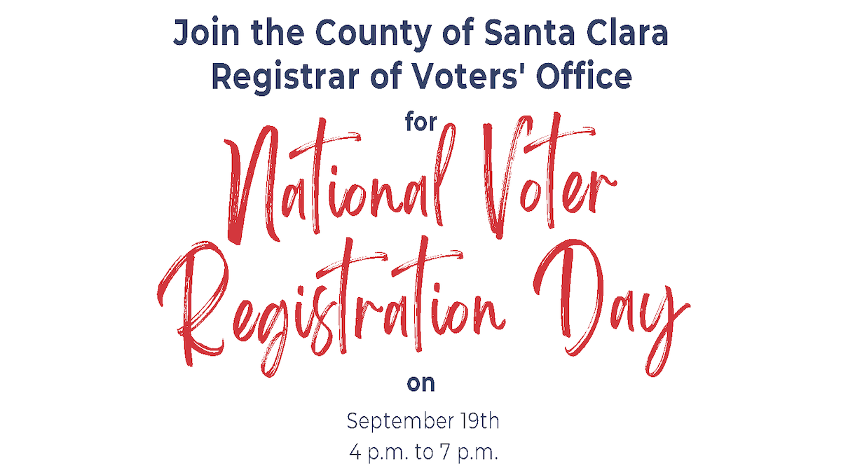 National Voter Registration Day On September 19 In San Jose