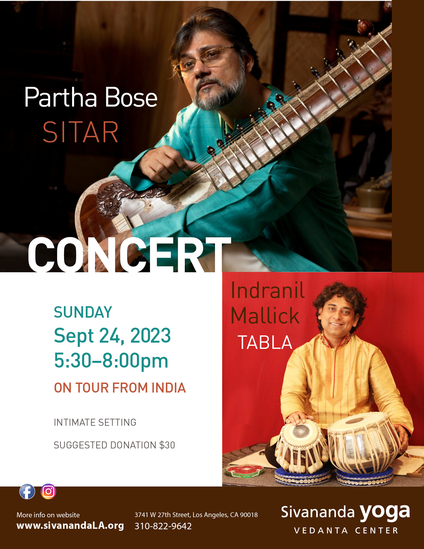 Sitar Maestro Partha Bose in Concert with Indranil Mallick on Tabla ...