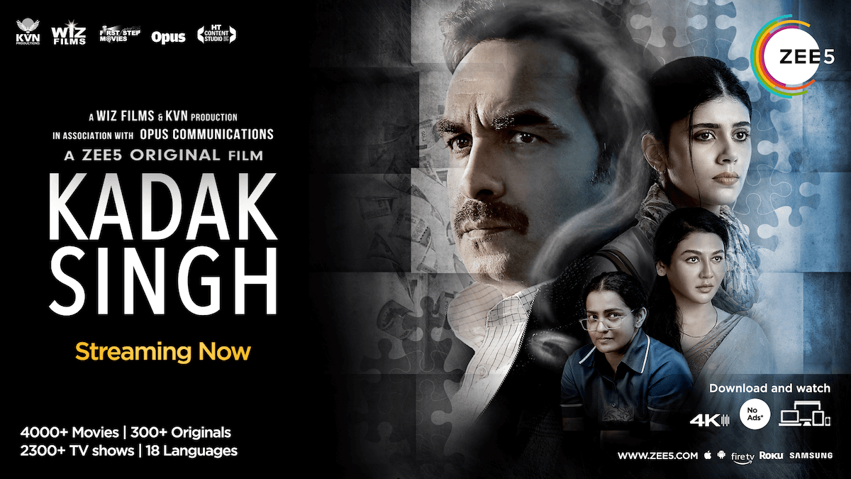 'Kadak Singh' Starring Pankaj Tripathi Now Streaming On ZEE5 Global