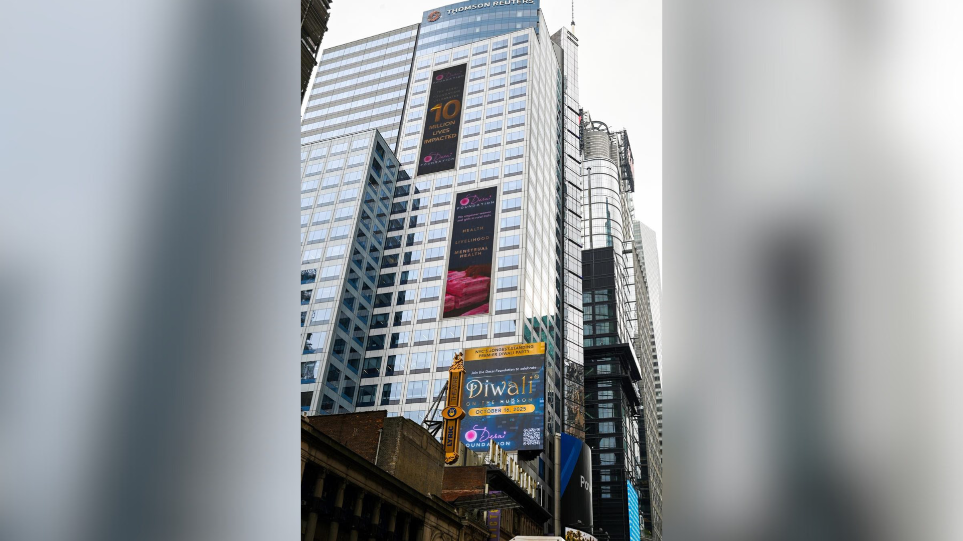 Desai Foundation Lights Up Times Square To Mark Milestone